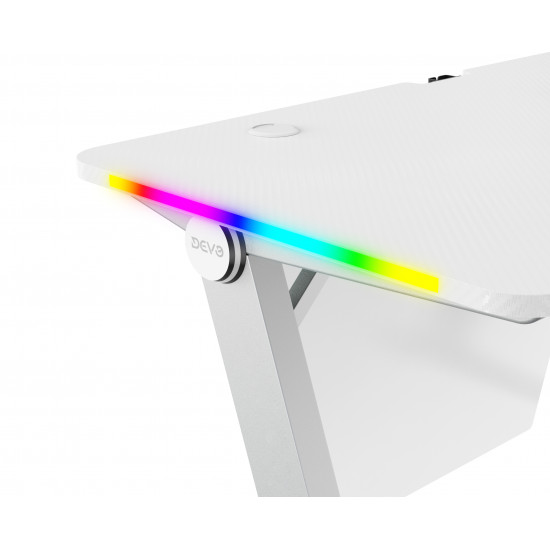 Devo Gaming Table - Axie - White